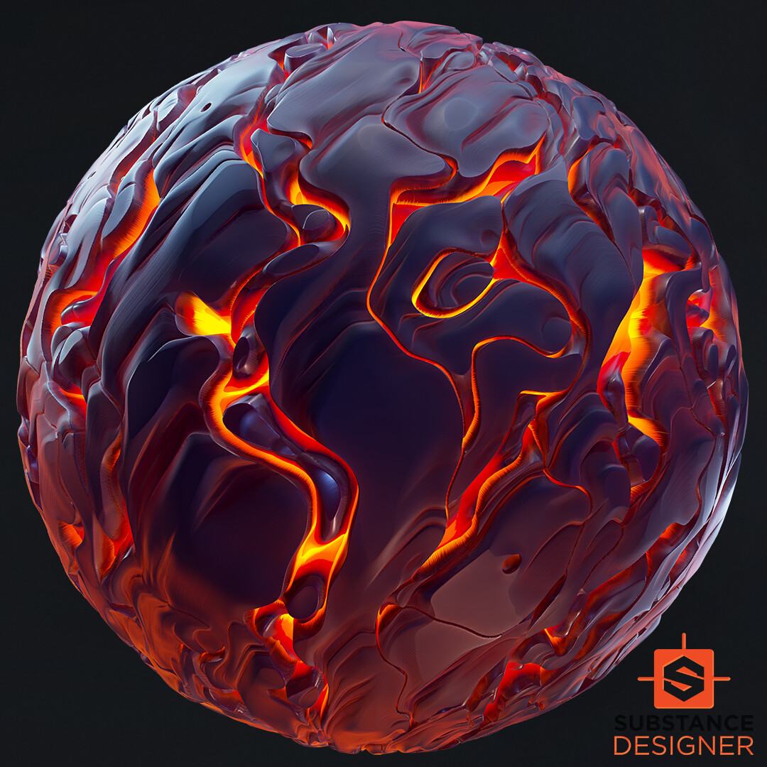 ArtStation - Stylized lava
