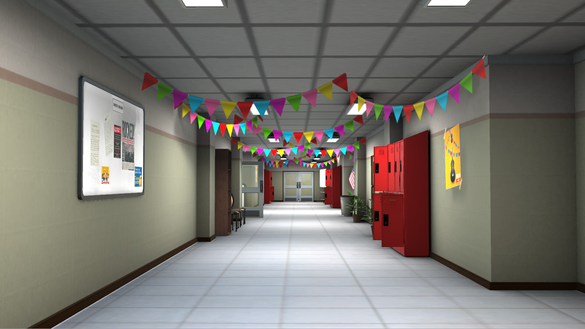 ArtStation - School Corridor Set ( Unity )