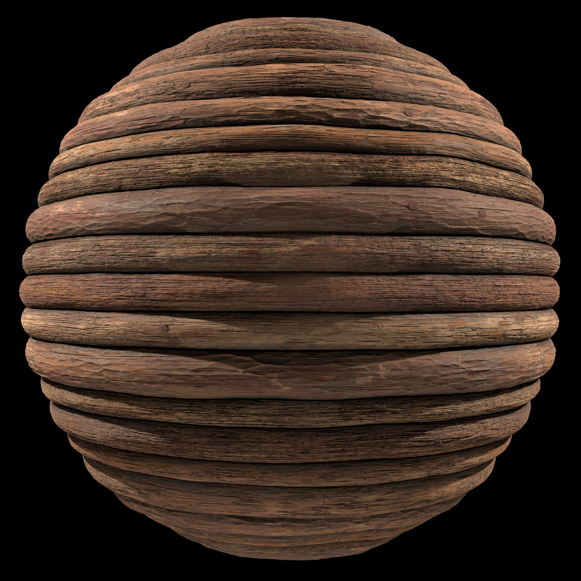 ArtStation - Log Wall (Free-Download-4K)