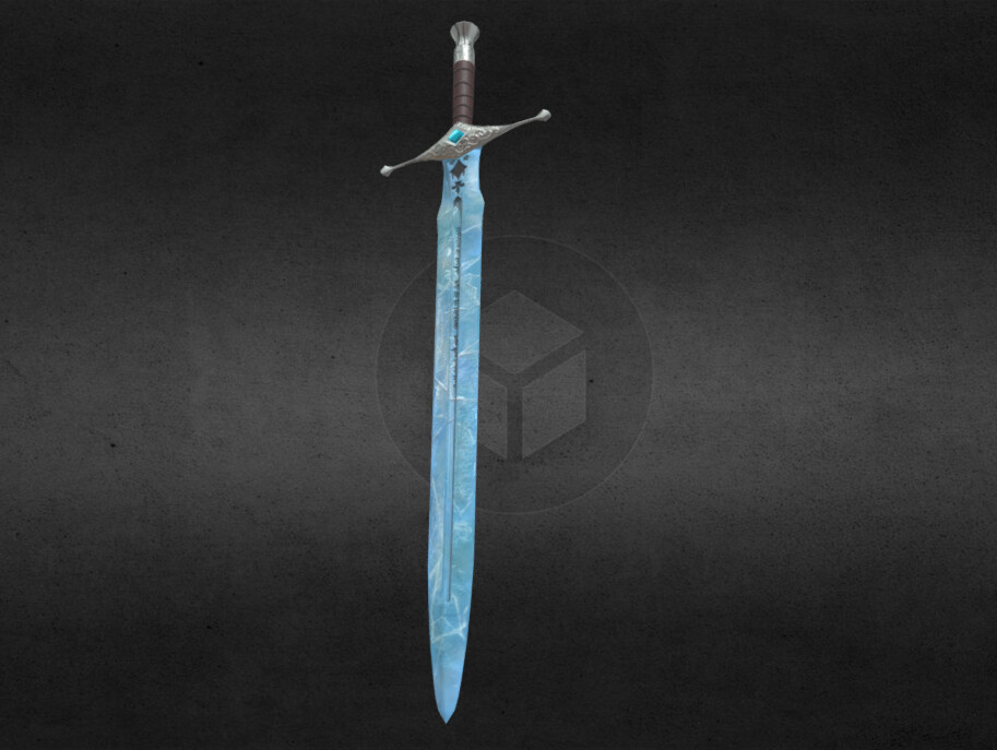 ArtStation - Blue Sword and shield