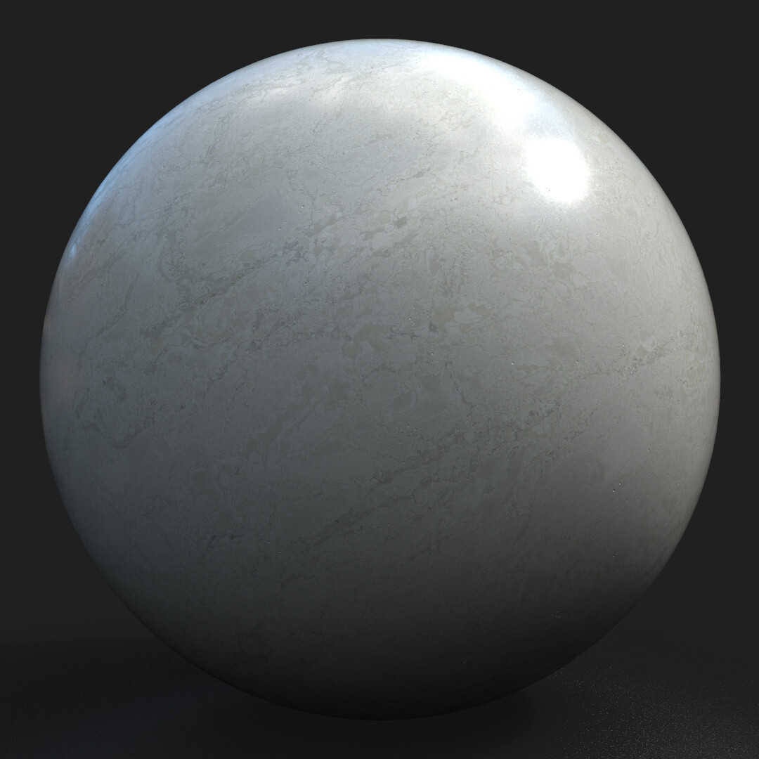 ArtStation - Polished White Marble
