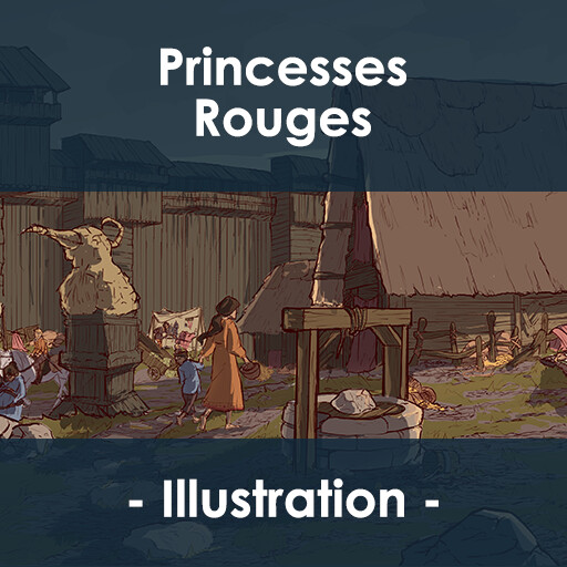 ArtStation - Princesses Rouges - Visual Novel (Illustration)