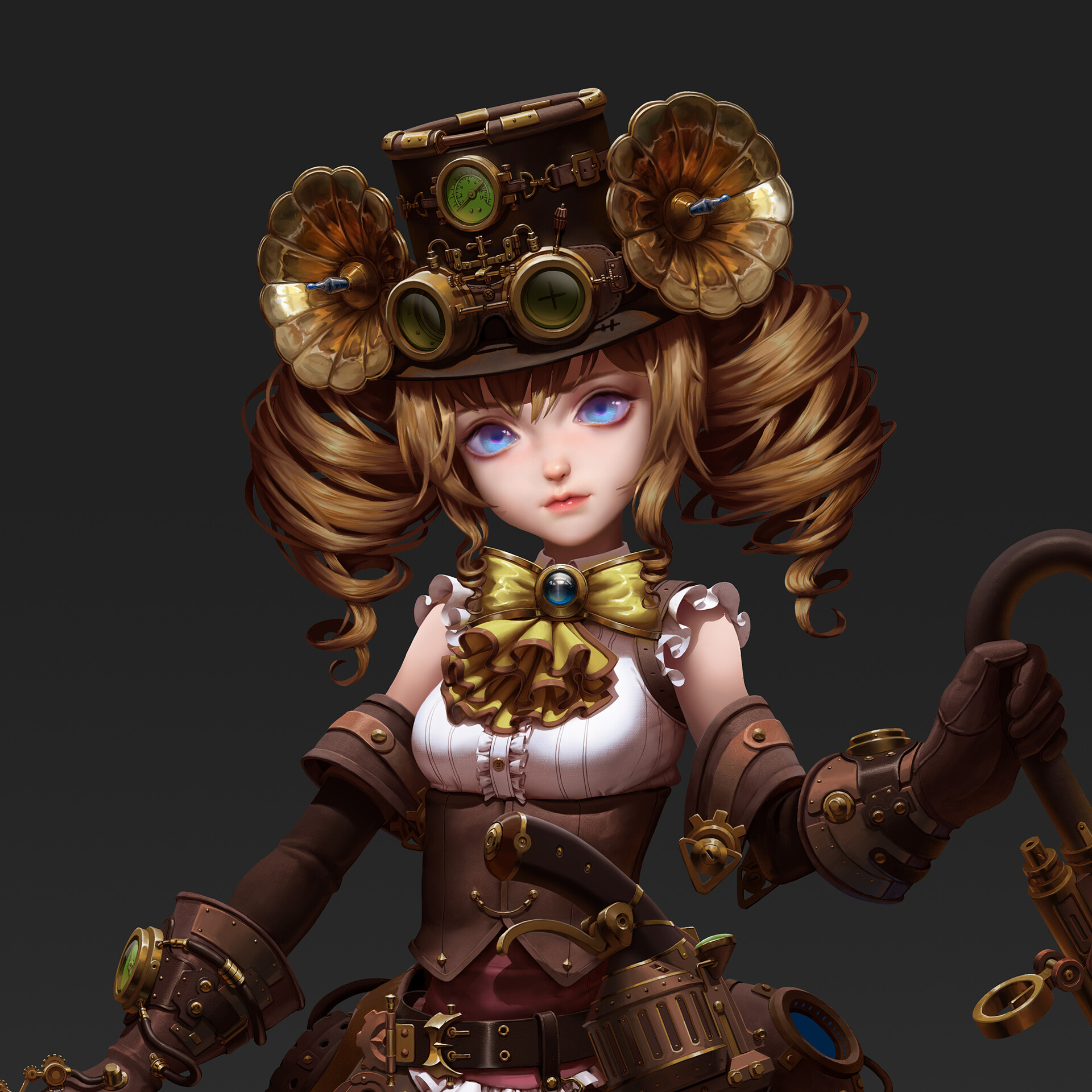 ArtStation - Steam girl