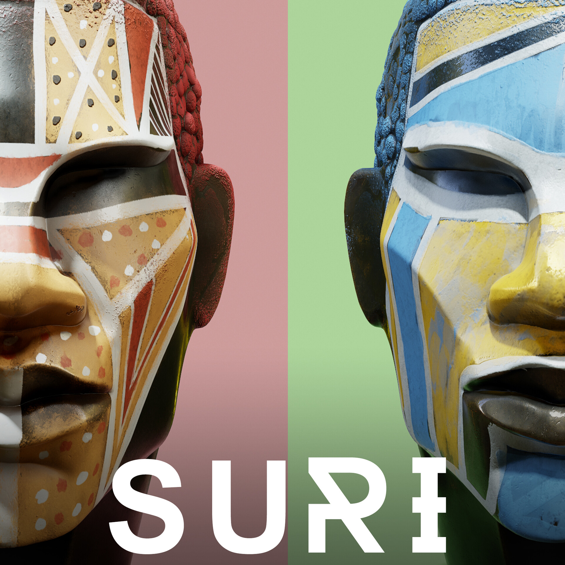 ArtStation - SURI - Face painting study