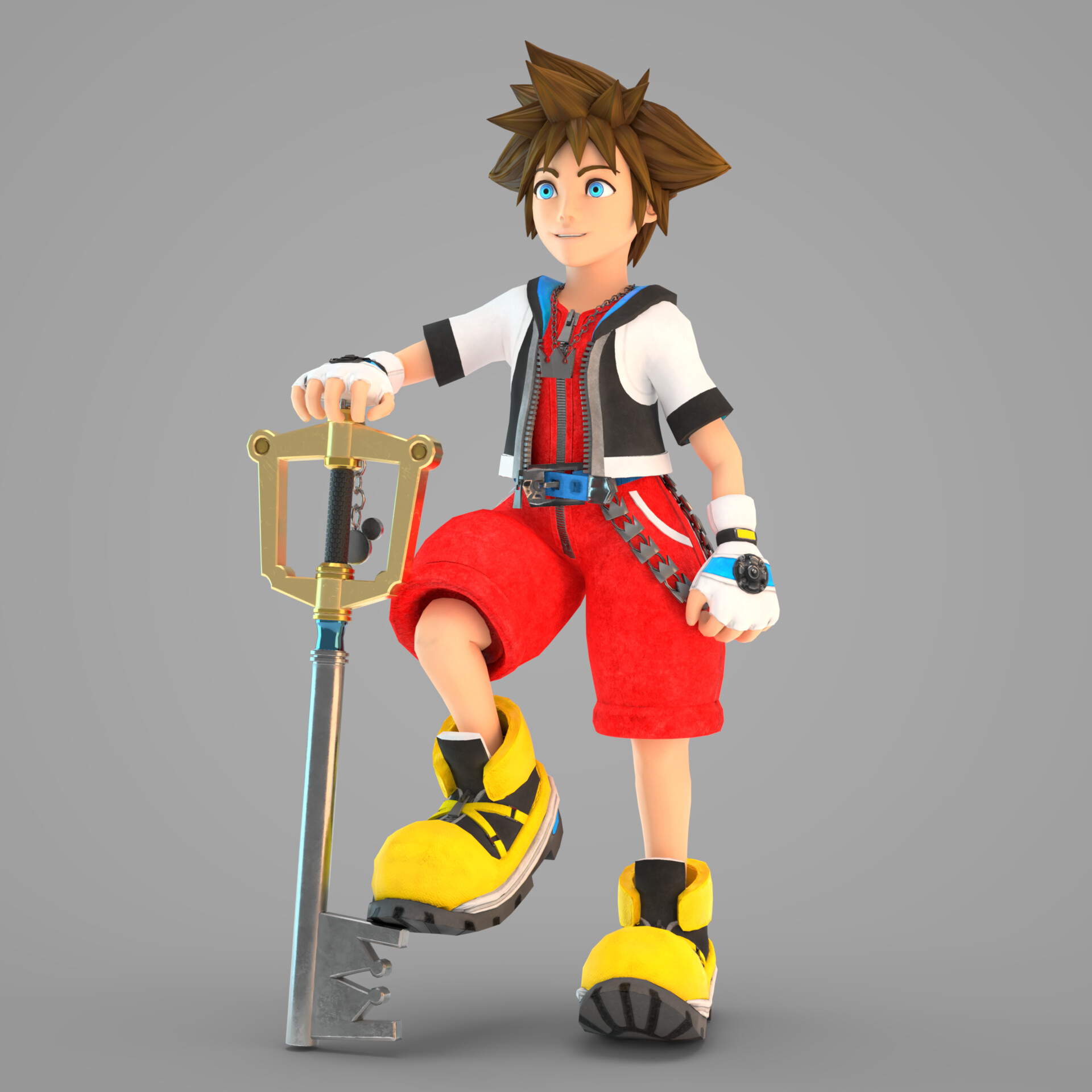 ArtStation - Sora 3d model - Old/New Light and Textures Comparison