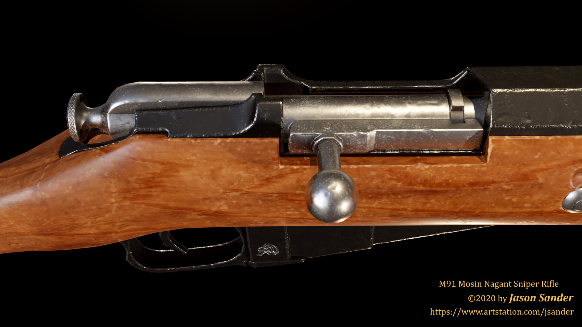 ArtStation - M91 Mosin Nagant Sniper Rifle