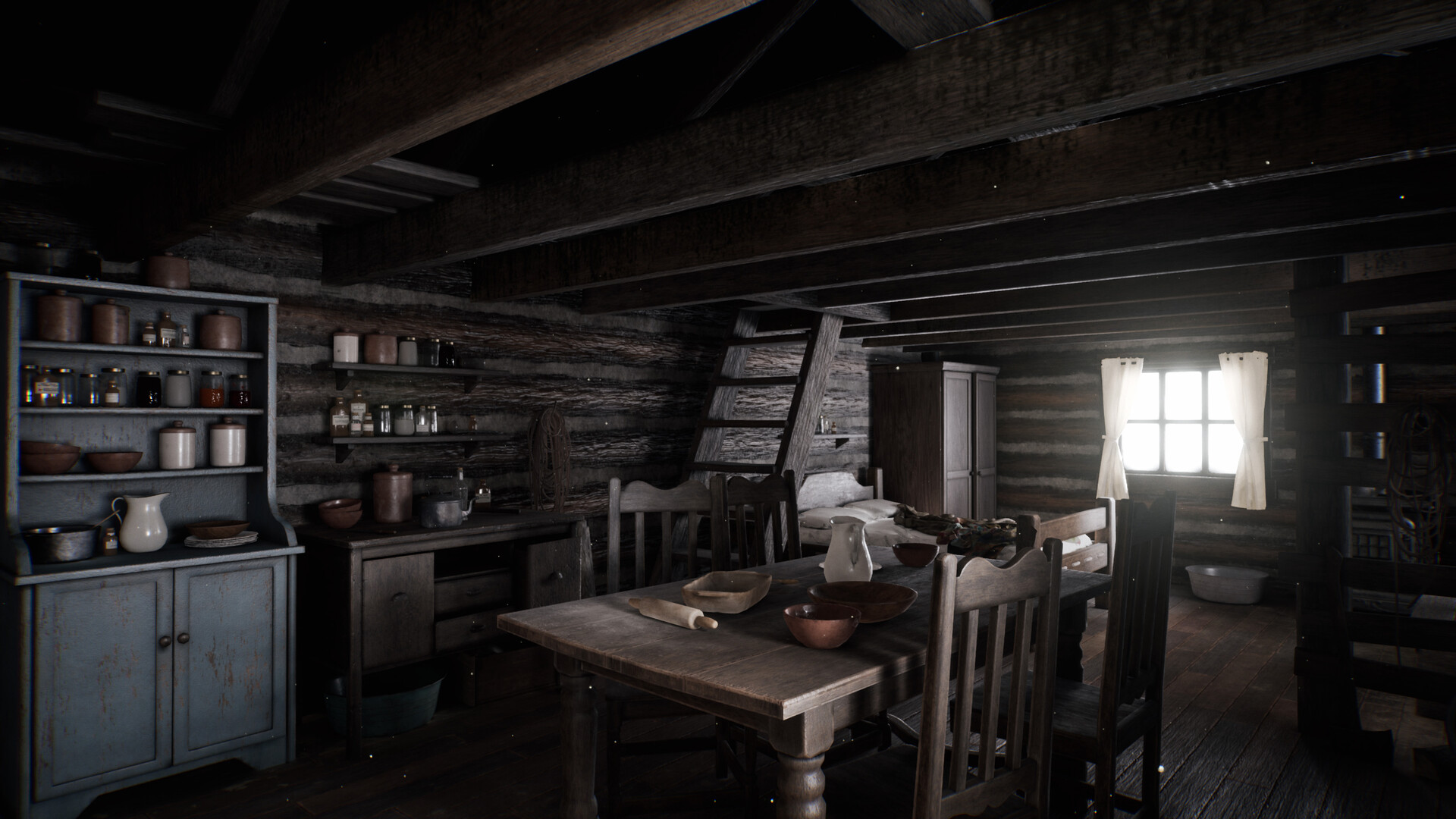 ArtStation - 1800's Pioneer Cabin