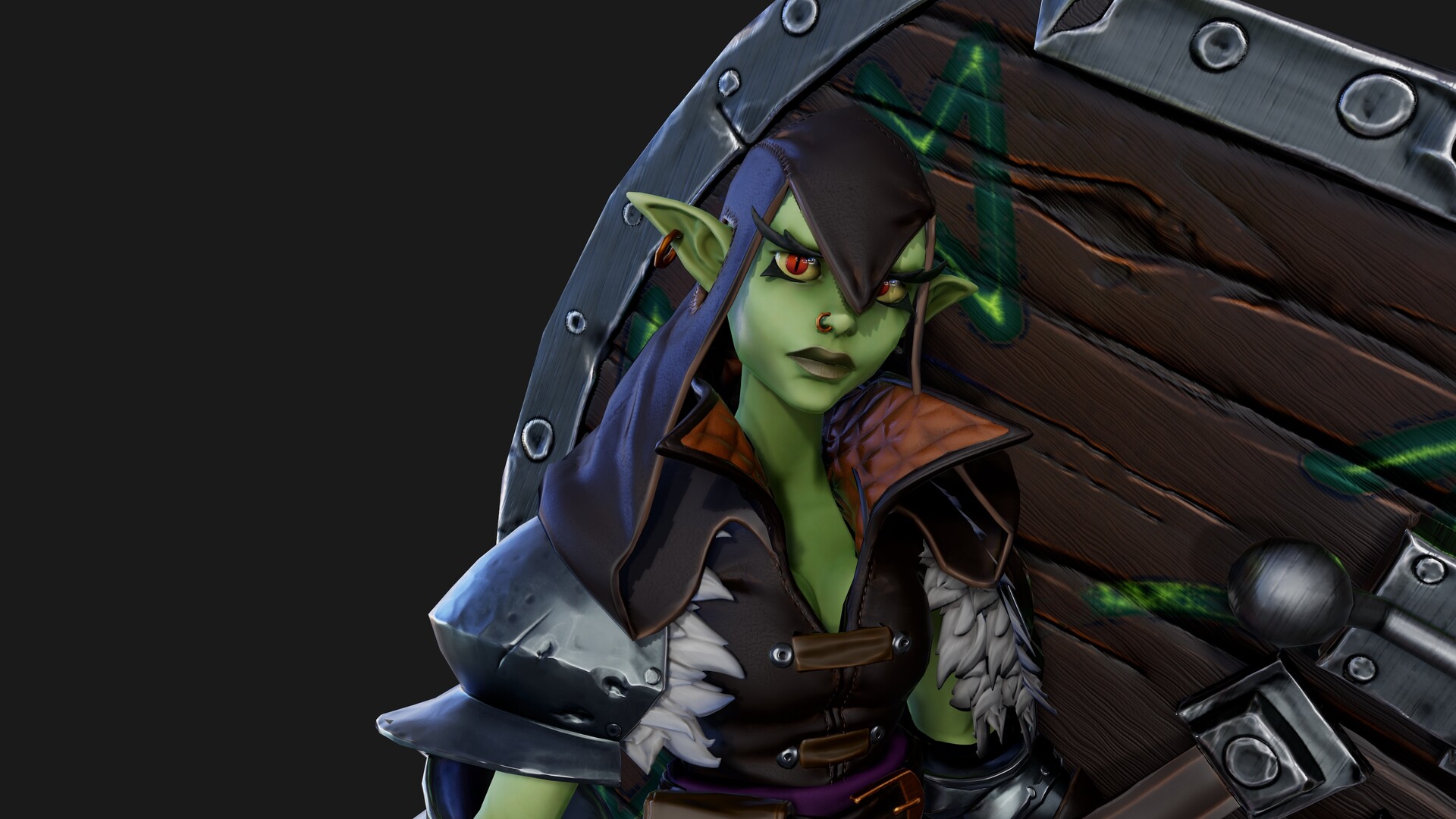 ArtStation - Dark Gang_ Shield Goblinette