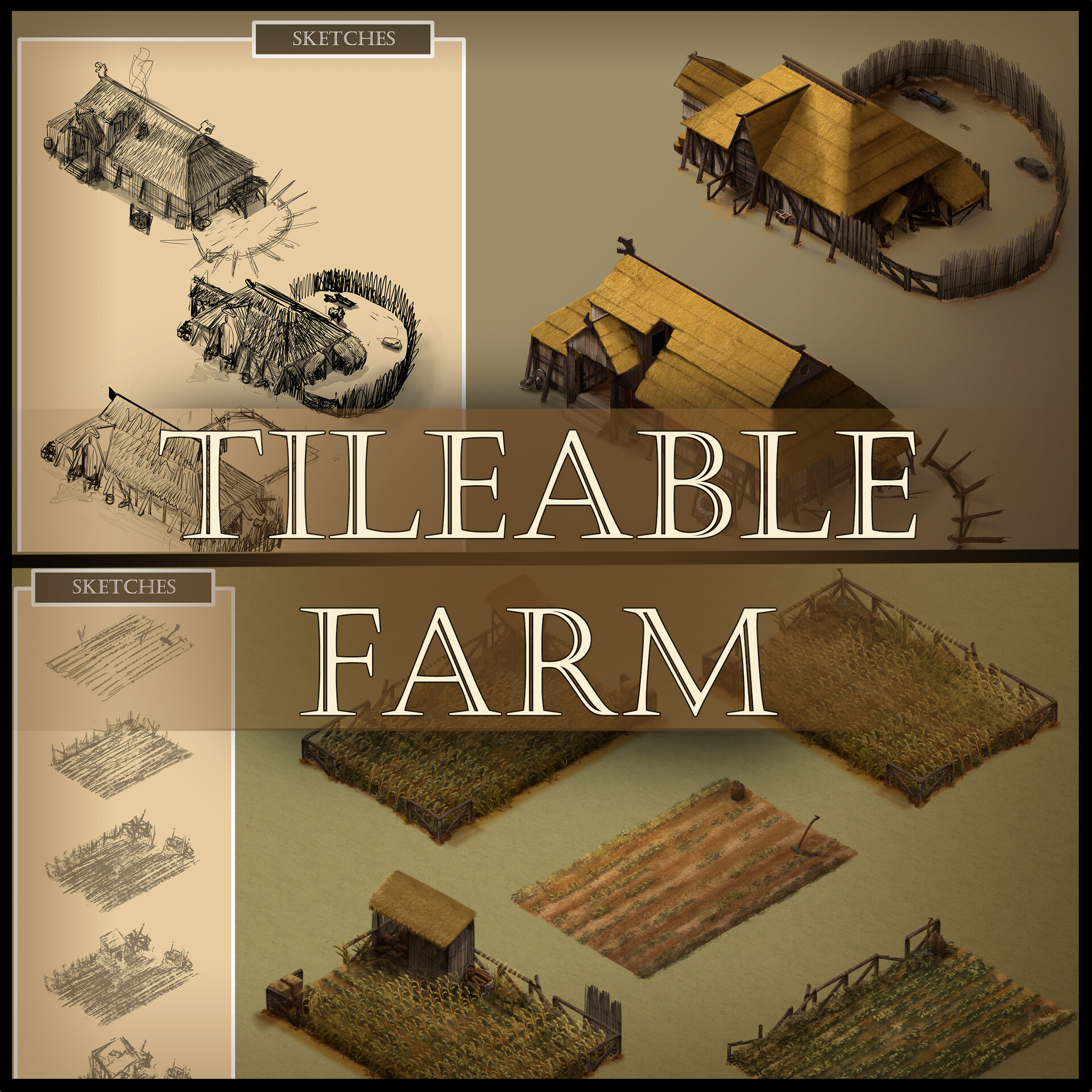 ArtStation - Tileable farm