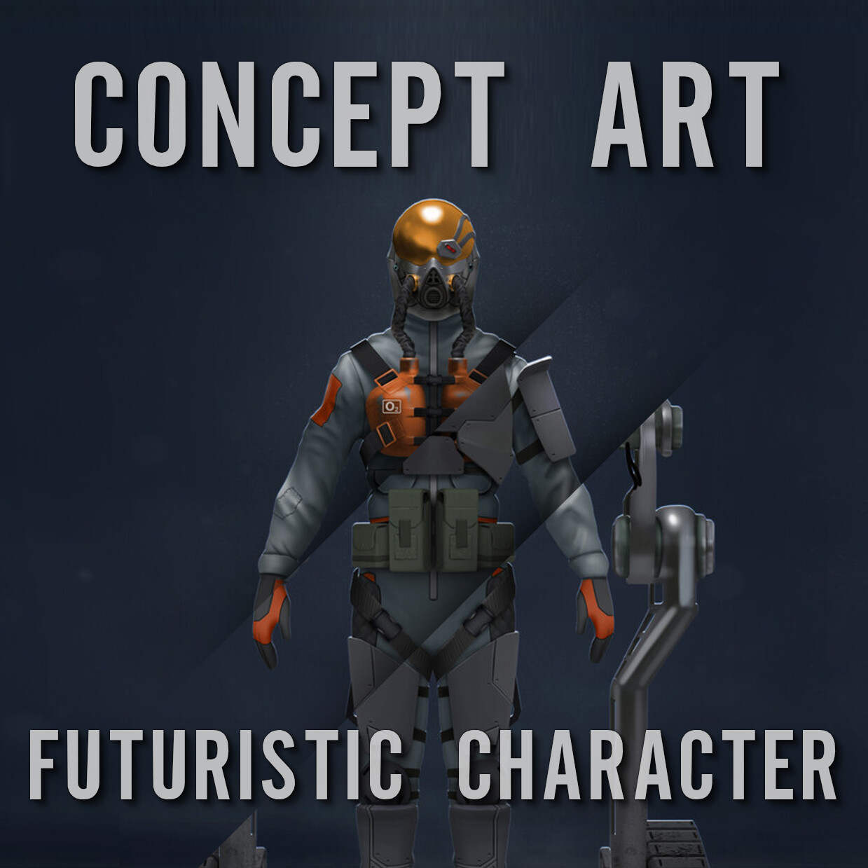 ArtStation - Concept art of a futuristic character