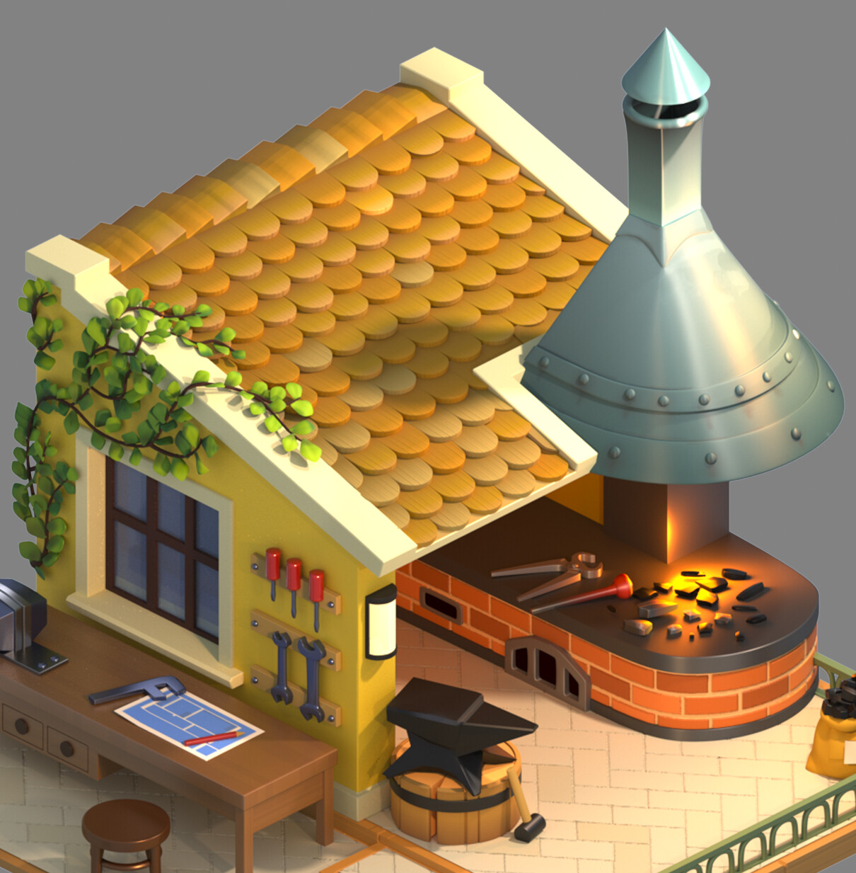 ArtStation - Stylized forge