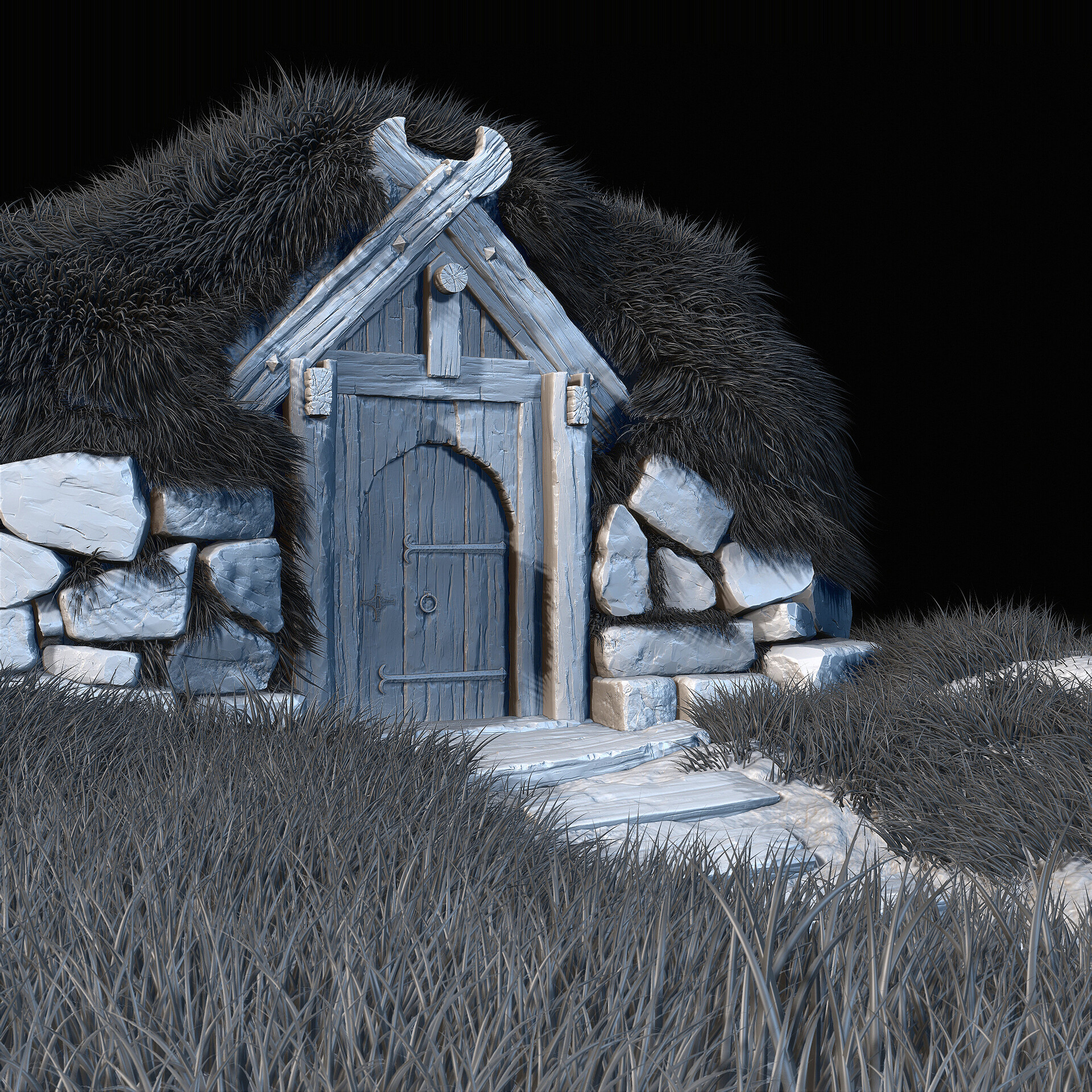 ArtStation - Viking Longhouse Sculpt