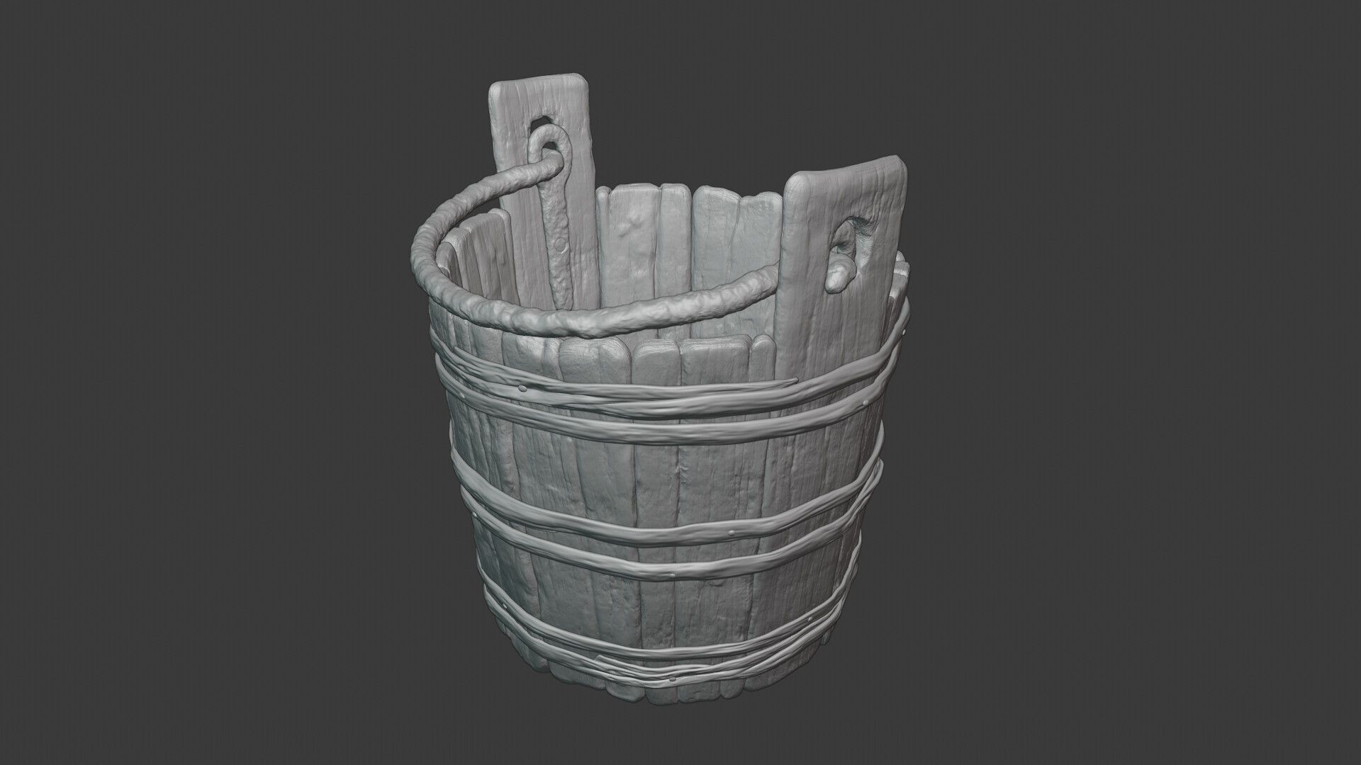 ArtStation - Medieval Wooden Bucket
