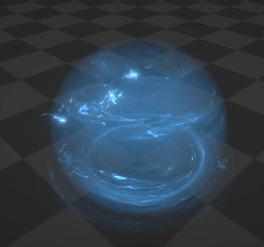 ArtStation - Water shield VFX