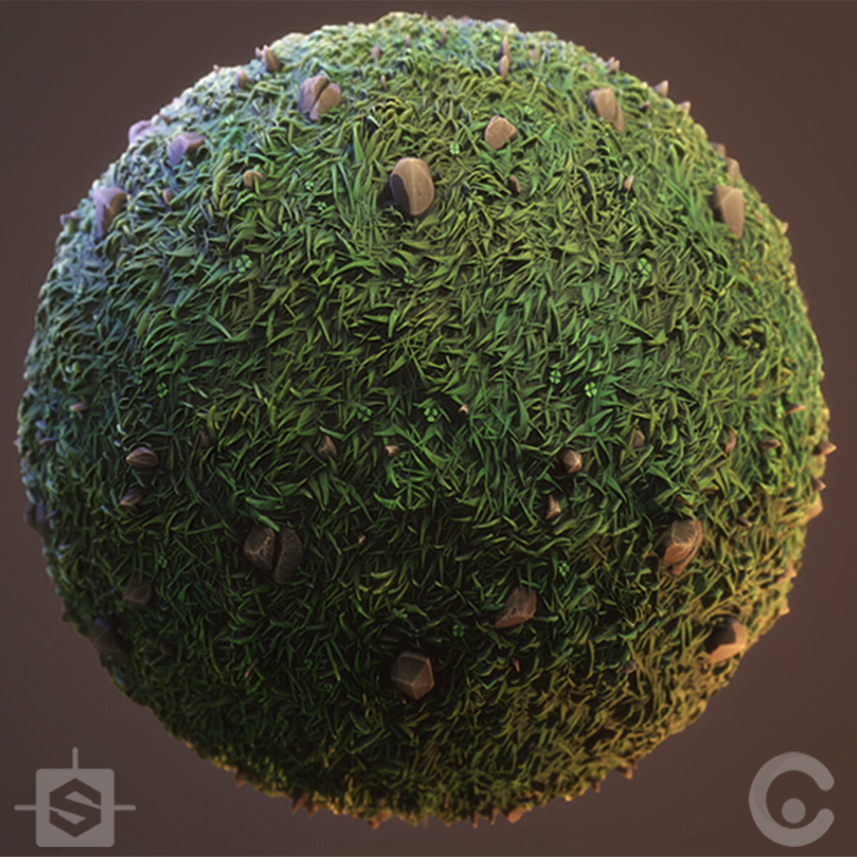 ArtStation - Stylized grass material