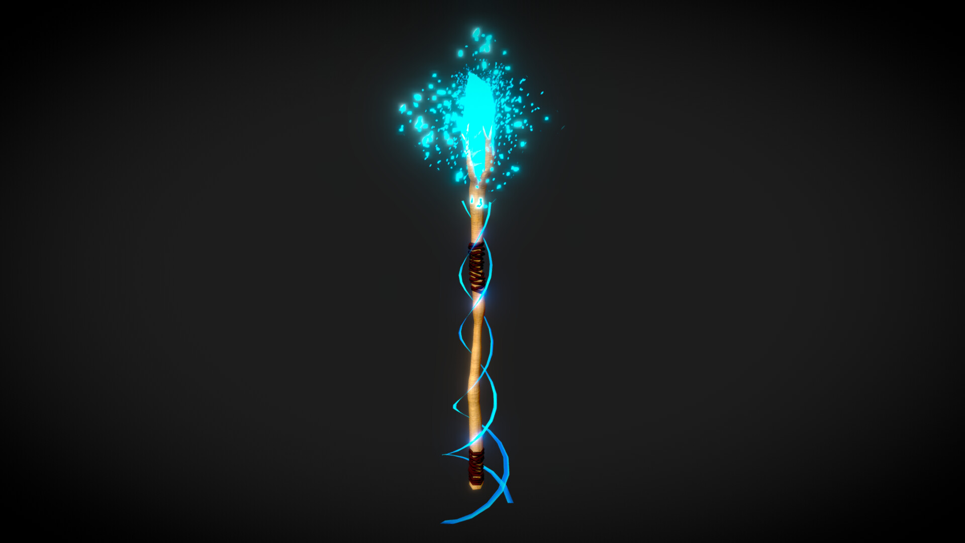 ArtStation - 3D Low poly magic scepter