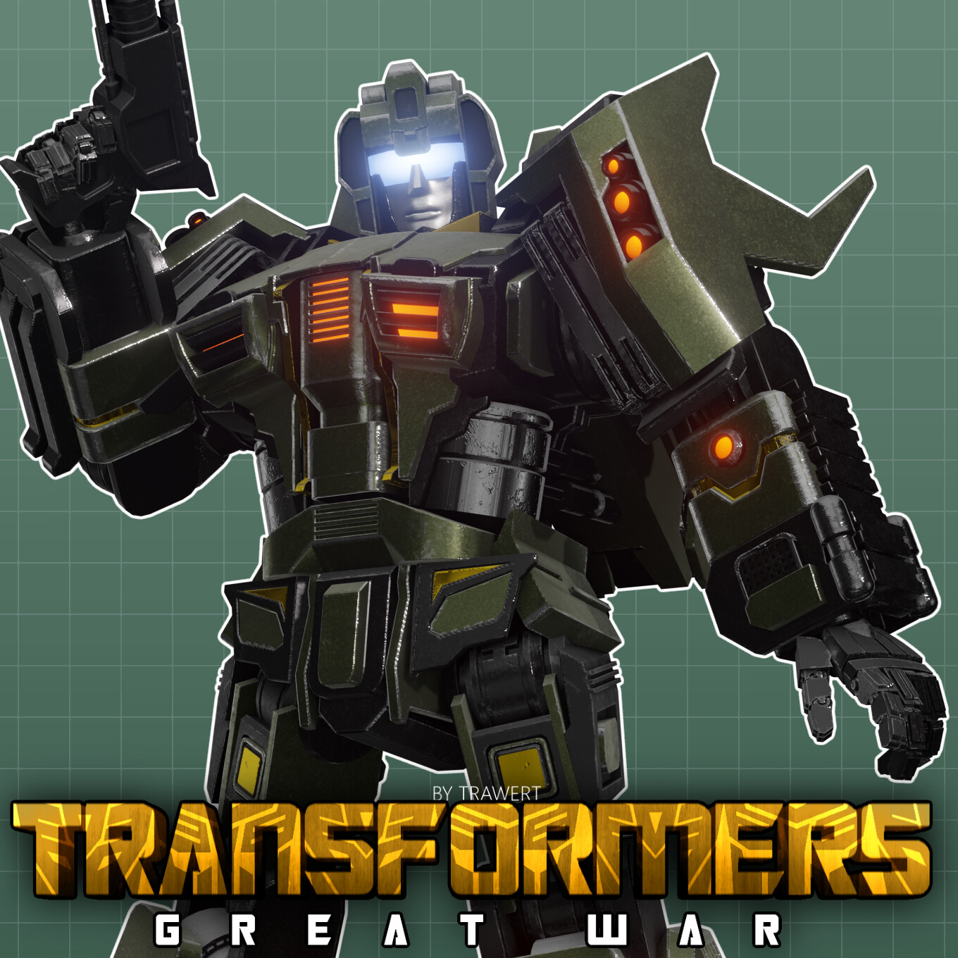 GLARSON TRAWERT - [TRANSFORMERS:GREAT WAR] HOUND [TF3D]