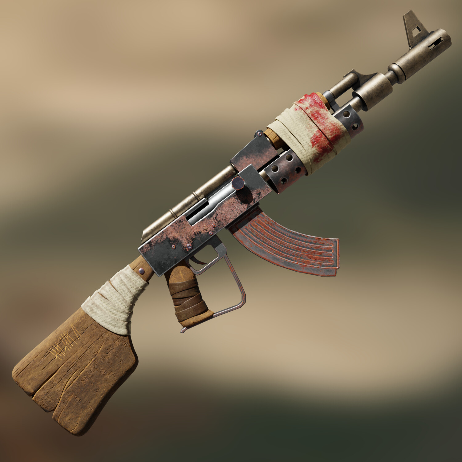 ArtStation - Post Apo Firearm 2