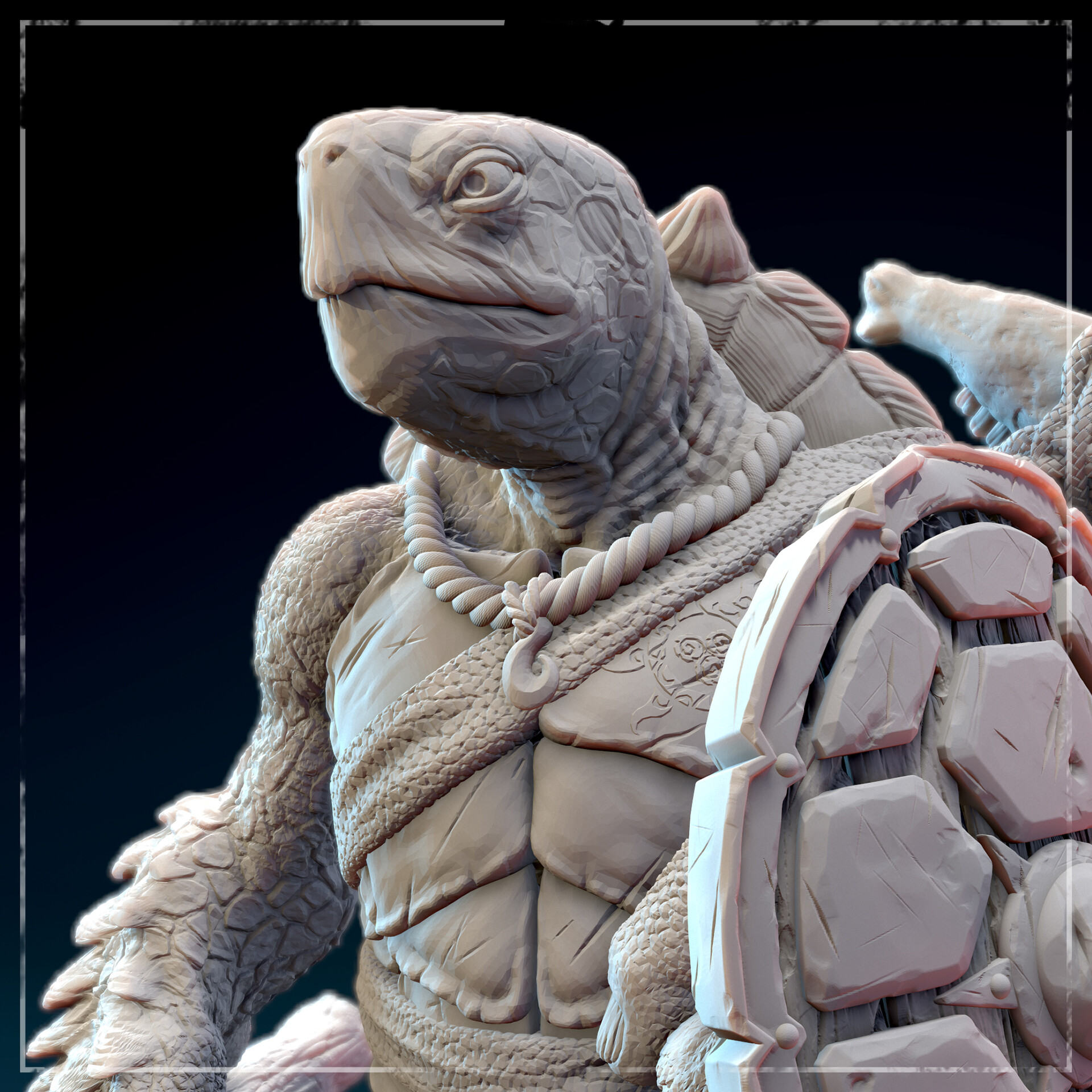 ArtStation - Turtle Character Sculpt - Miniature