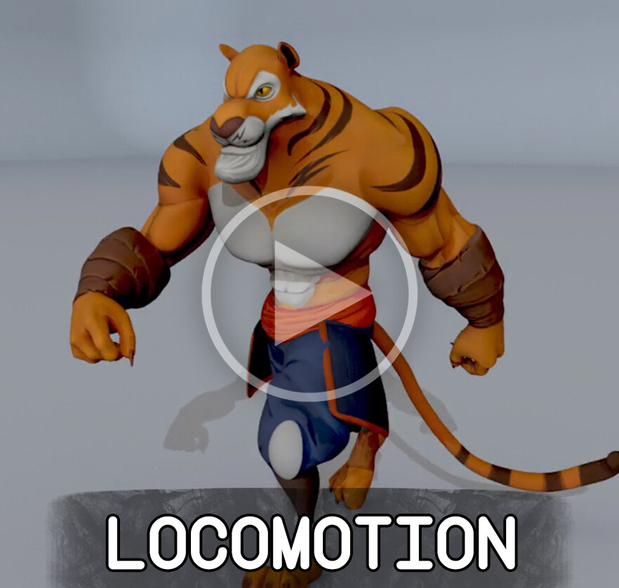 ArtStation - [Animation] Tiger Walk Cycle