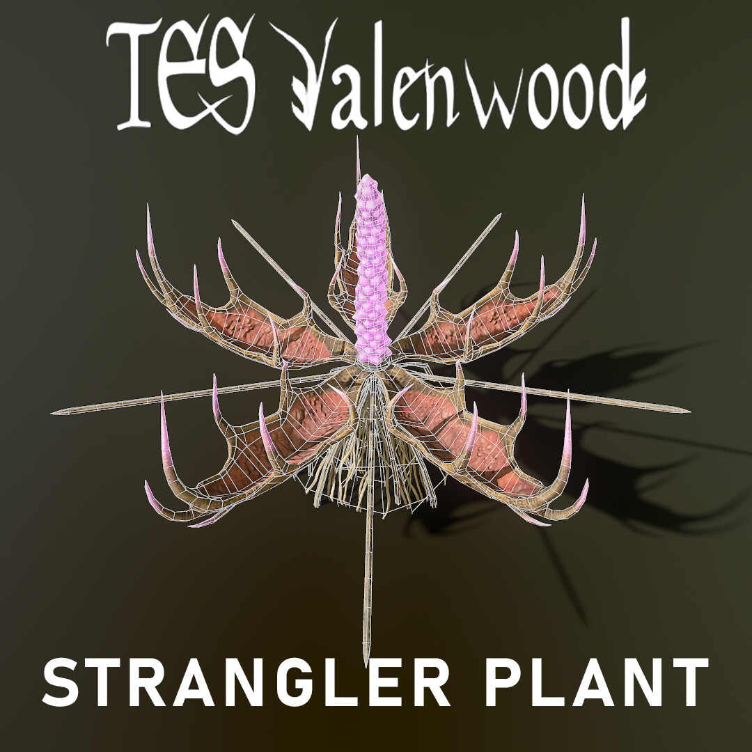 ArtStation - TES: Valenwood - Strangler Plant