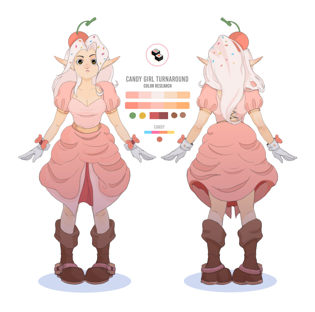 ArtStation - Candy Elf Girl