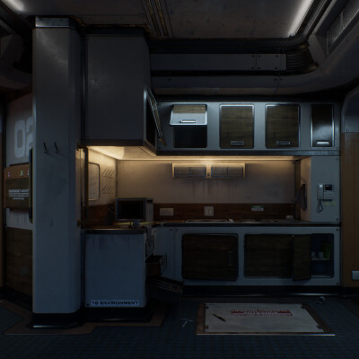 ArtStation - Relighting - Scifi Bunk