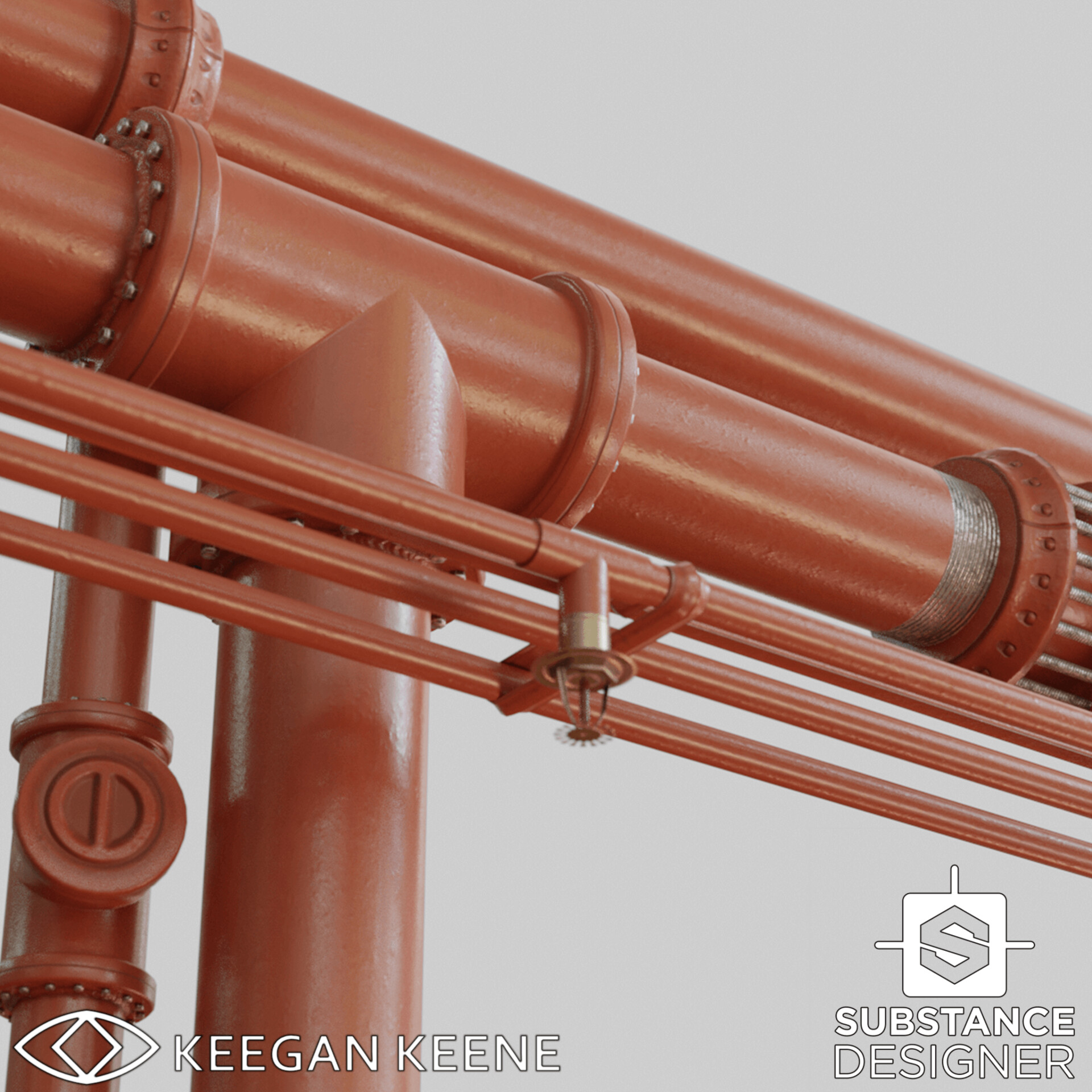 ArtStation - Sprinkler Pipes Trimsheet