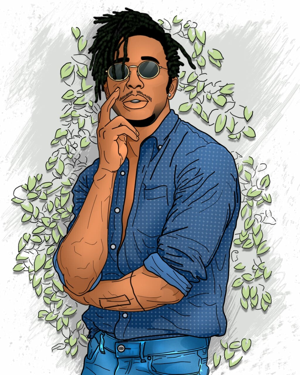 Tyanai Chigovera - Illustrated Drawing with a Coloured Collaboration ...