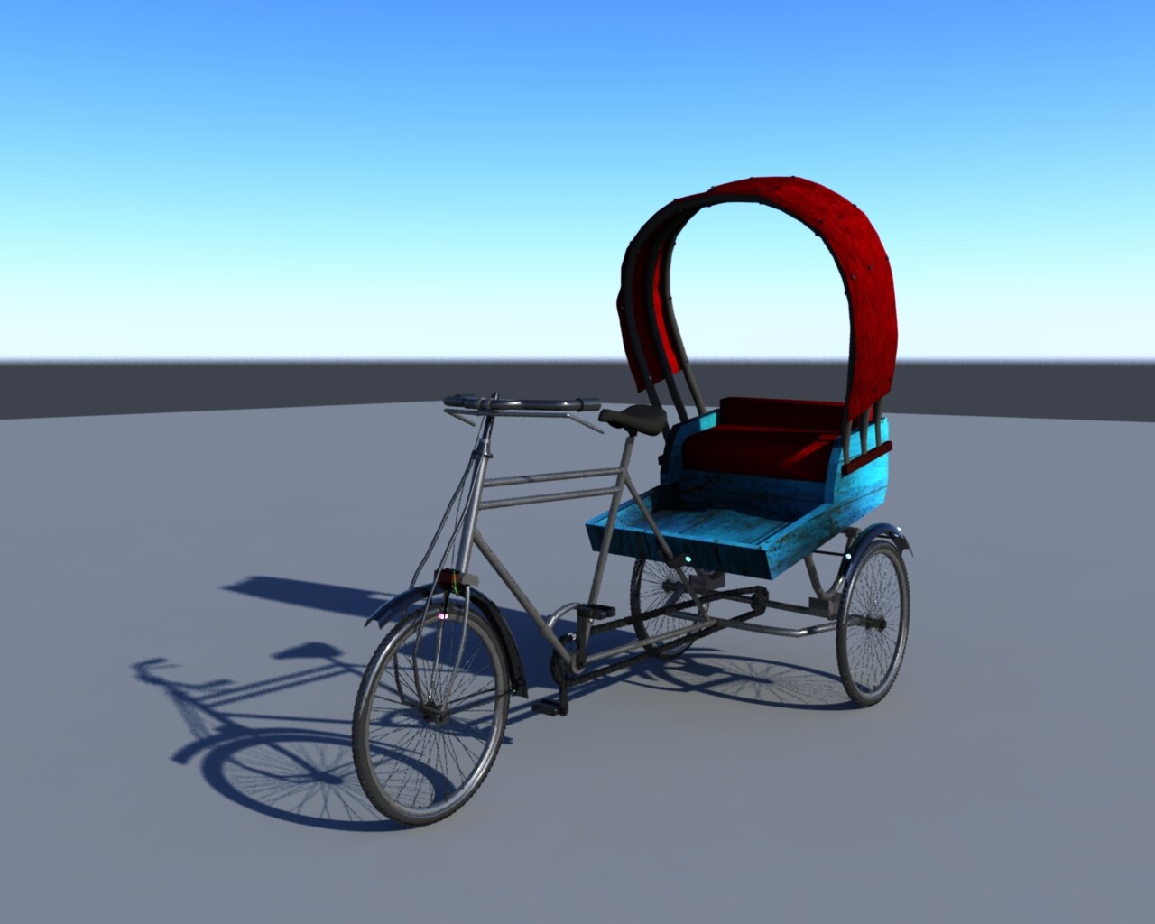 ArtStation - Rickshaw modeling