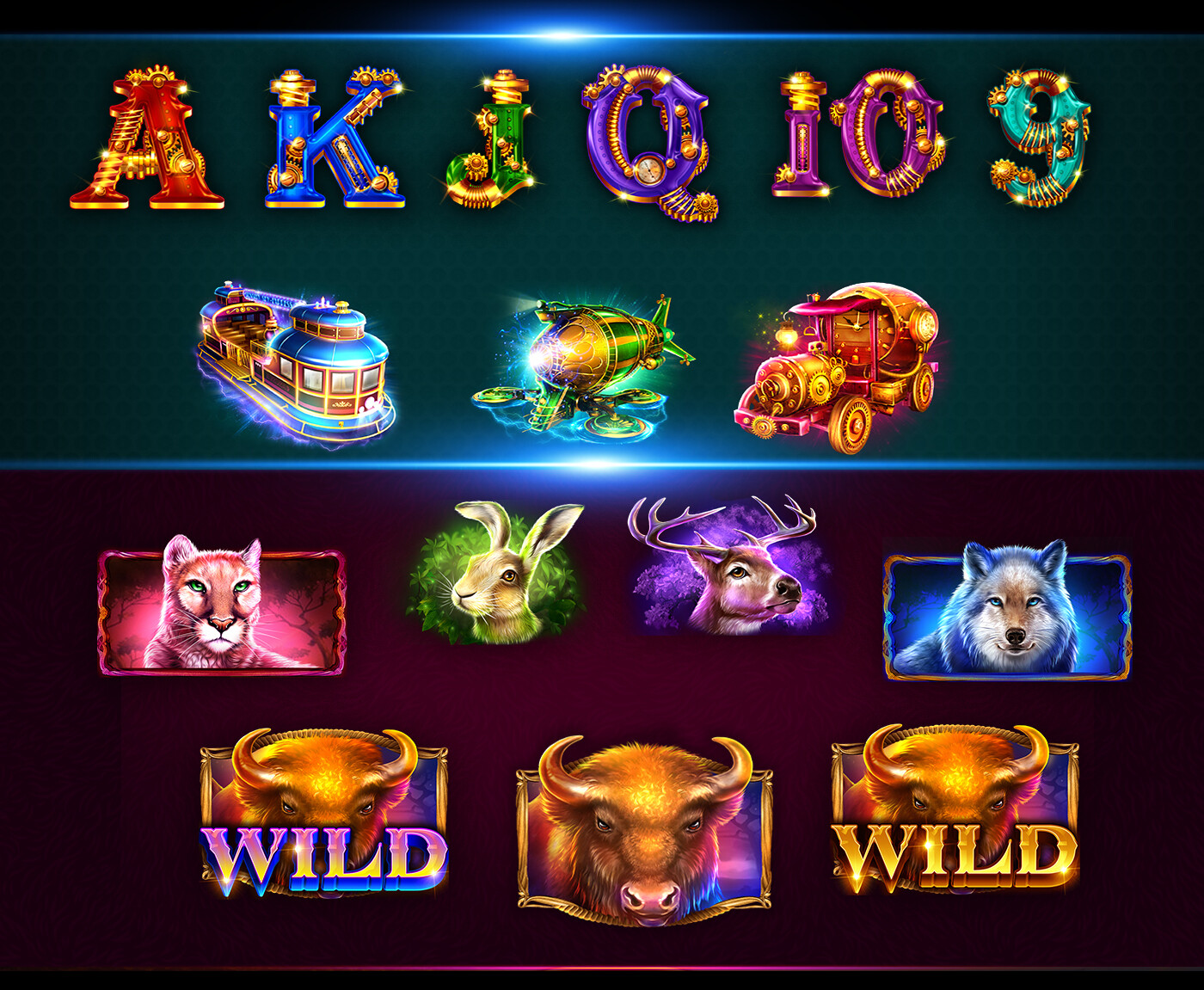 ArtStation - Some elements of sllot games for SlotVision