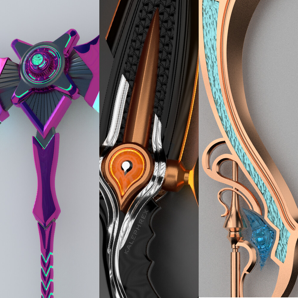 ArtStation - Weapon Set: Amethistle - Citrine - Crescendo