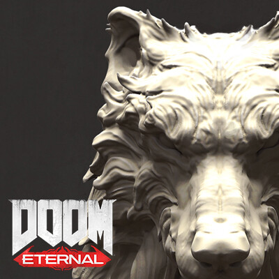 ArtStation - SENTINEL WOLF STATUE