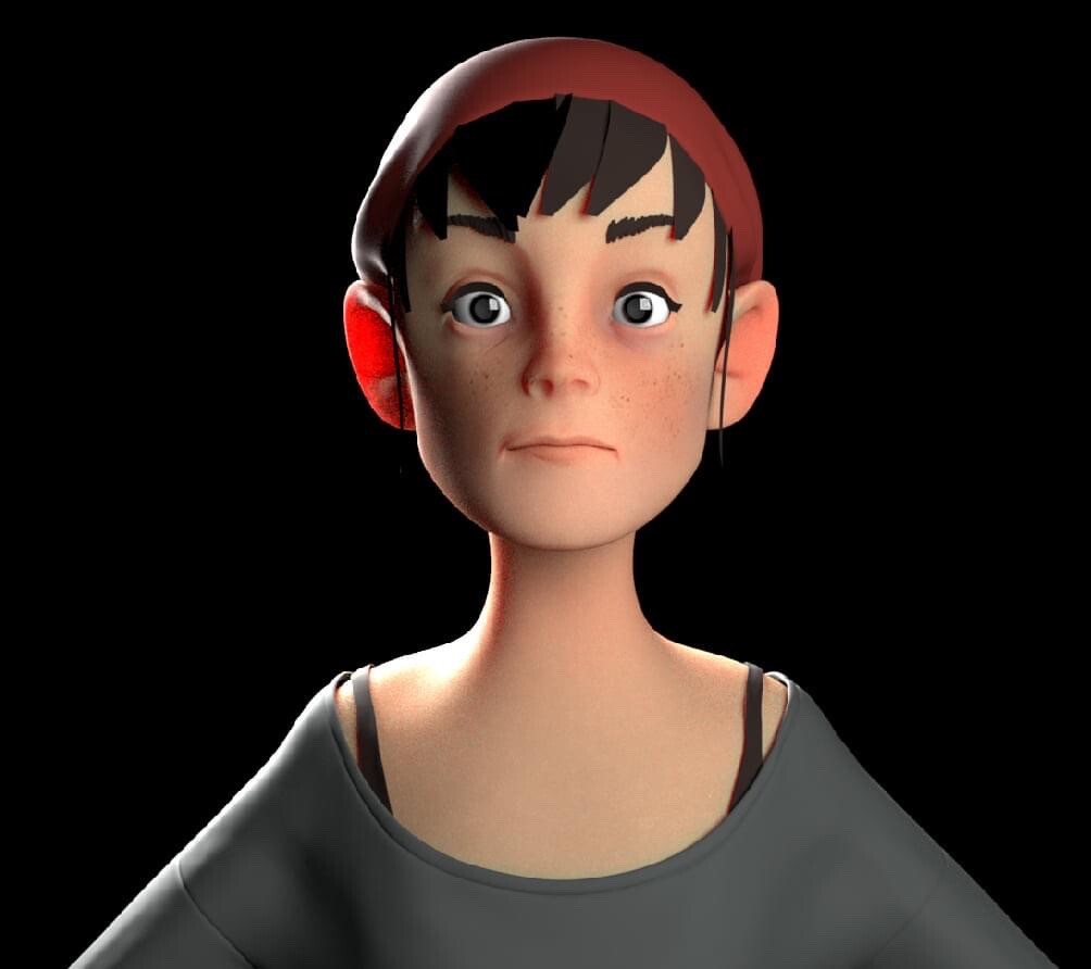 ArtStation - Girl model work in progress