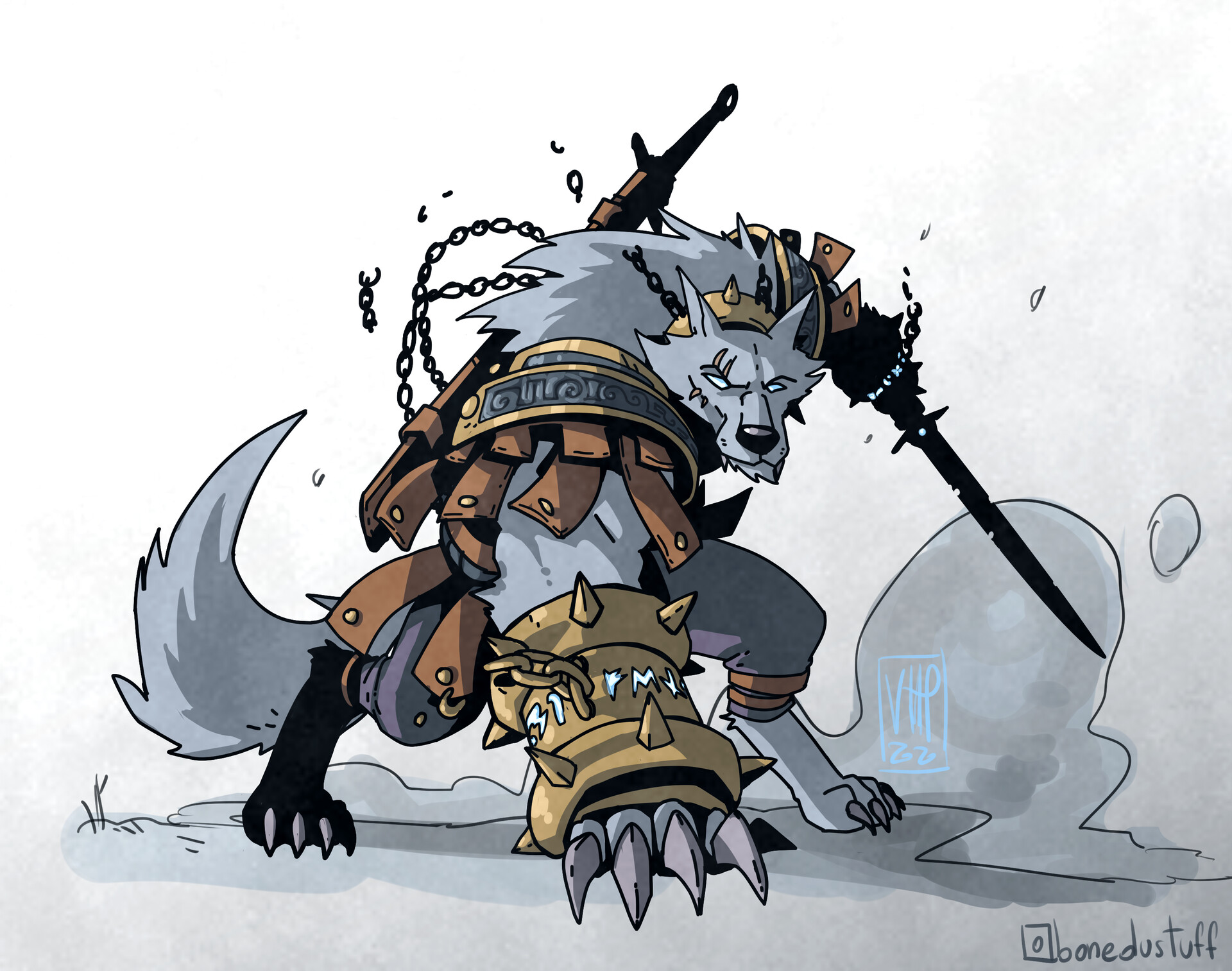 ArtStation - Wolf fighter Yamek