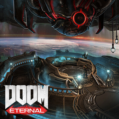 ArtStation - DOOM Eternal - Fortress of DOOM bridge