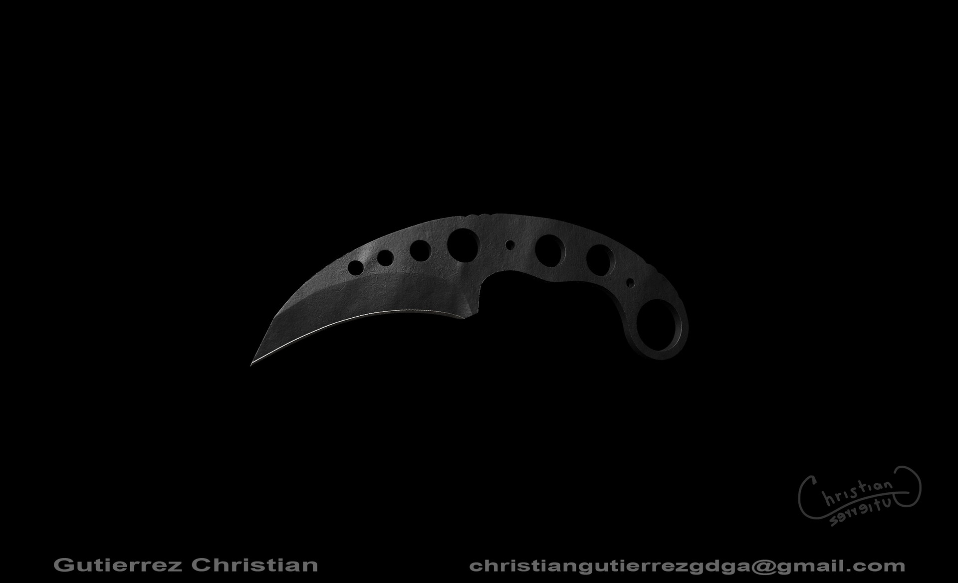 ArtStation - Karambit Knife (multiple textures)