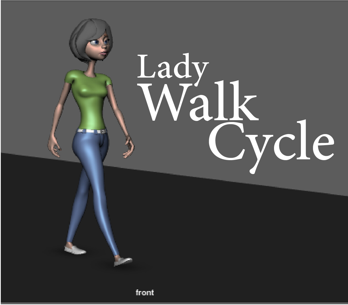 ArtStation - Lady Walk Cycle