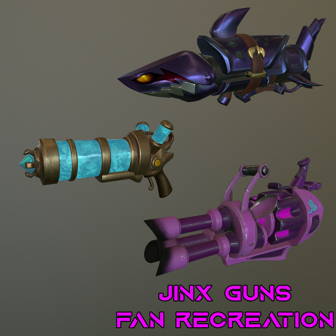 ArtStation - Jinx's Guns (Fanmade)