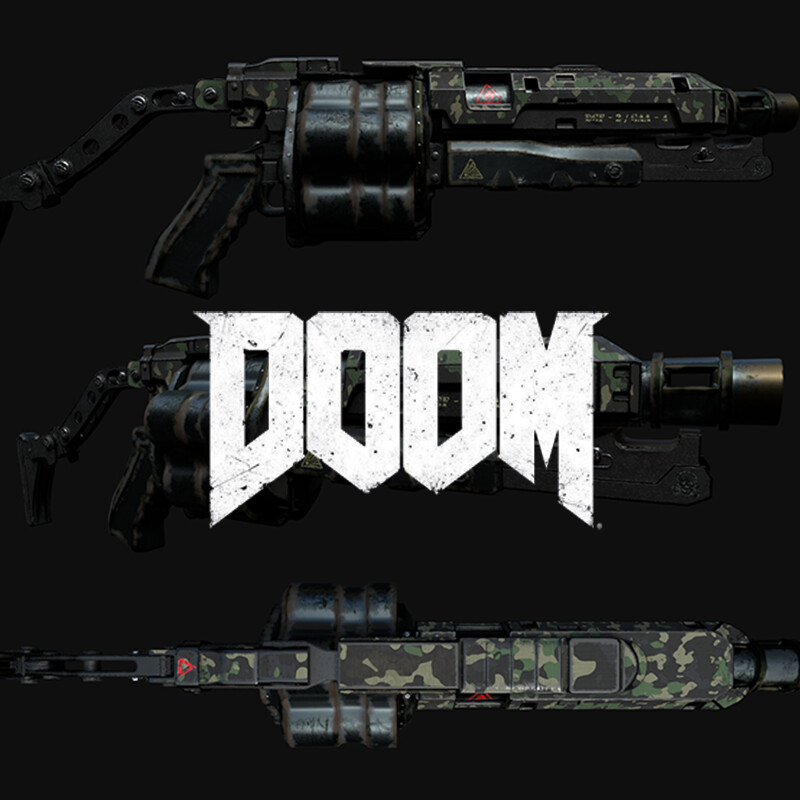 ArtStation - Grenade Launcher SI-Fi (DOOM)