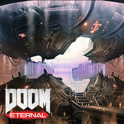ArtStation - DOOM Eternal - Map Room Previz