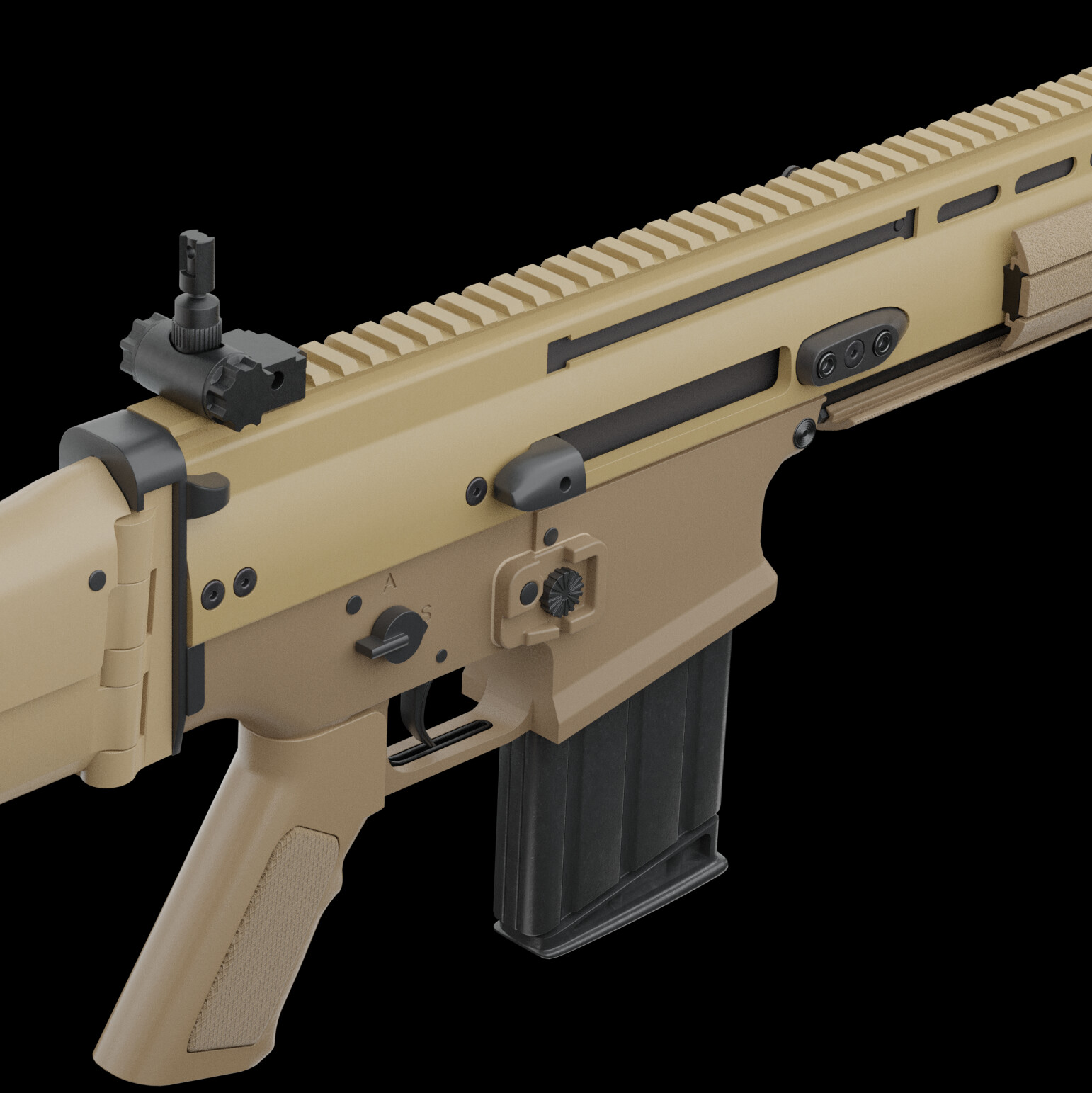 ArtStation - FN Scar-H (Stock Loadout)