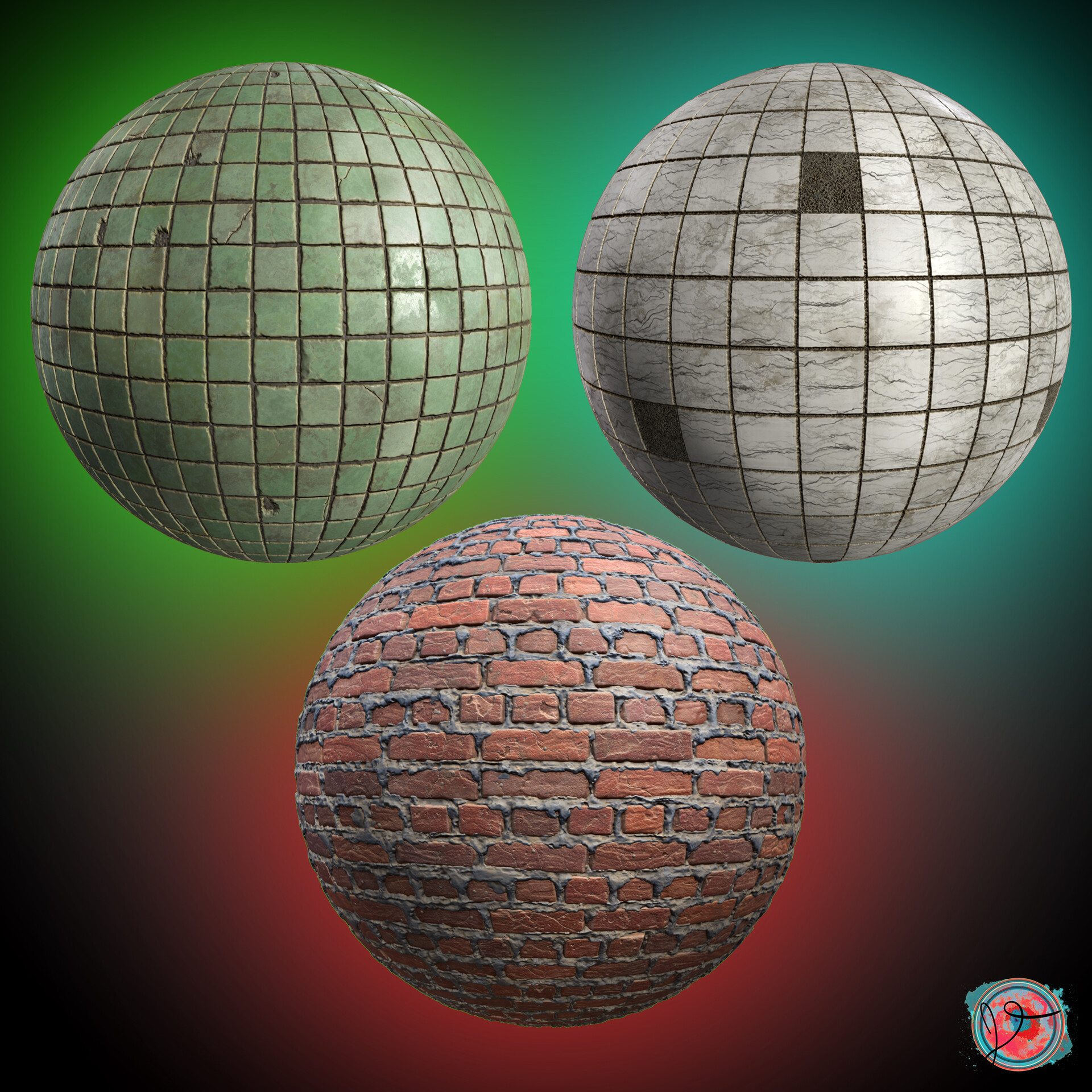 ArtStation - Tile Materials - Substance Designer