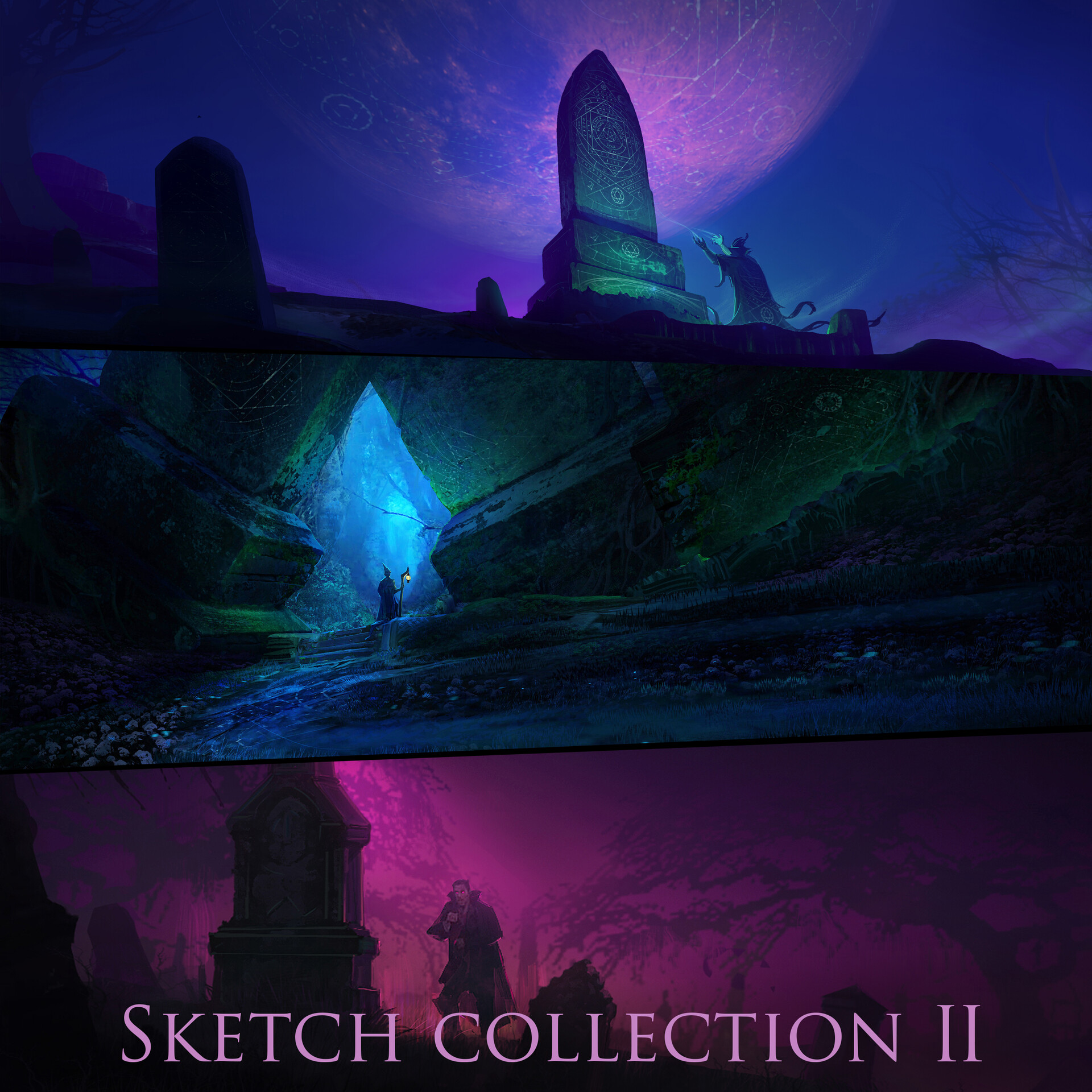 ArtStation - Sketch Collection II - Mood paintings.