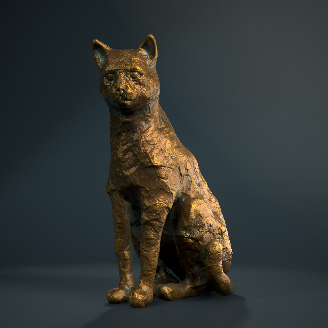 ArtStation - Cat Sculpture