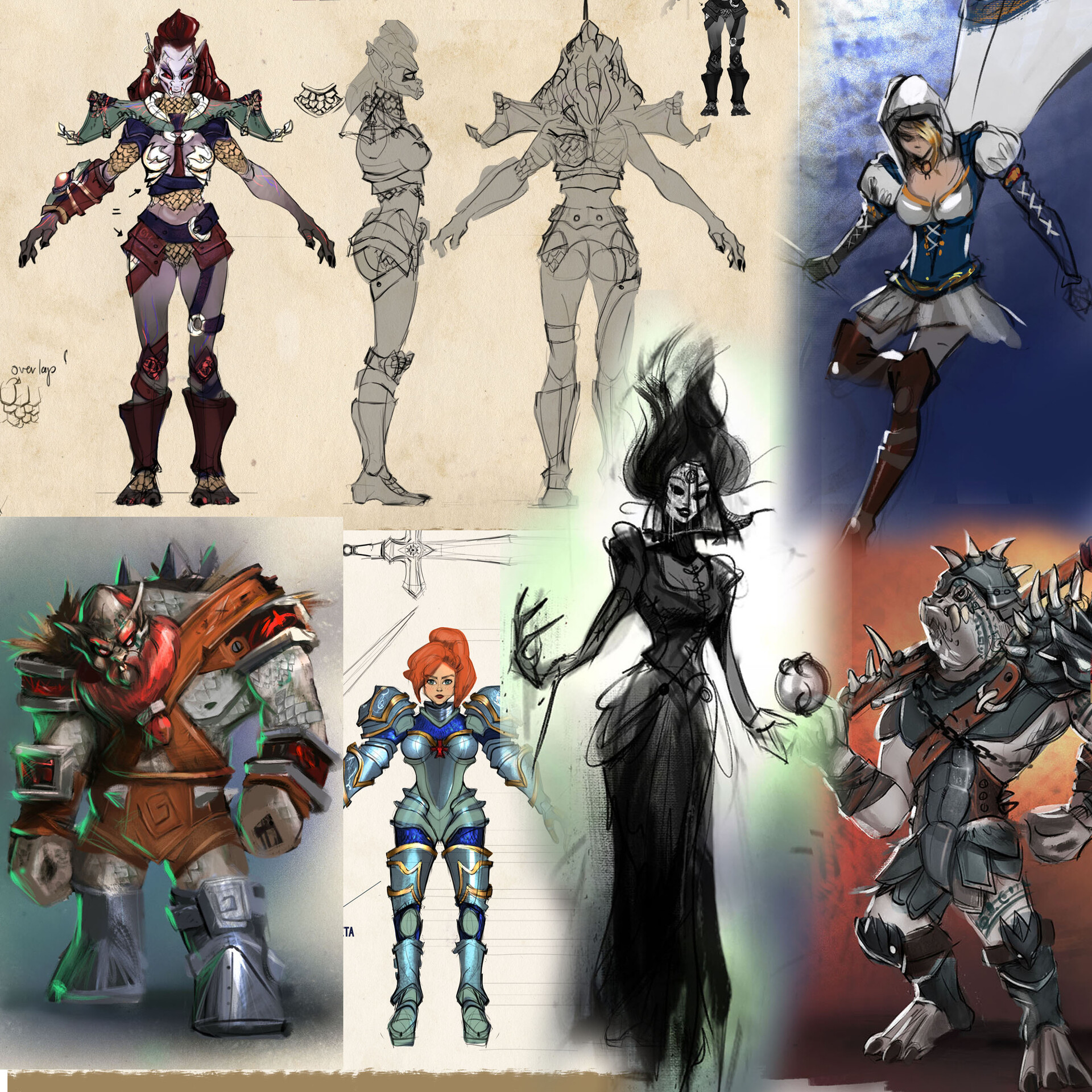 ArtStation - Character concepts sheets