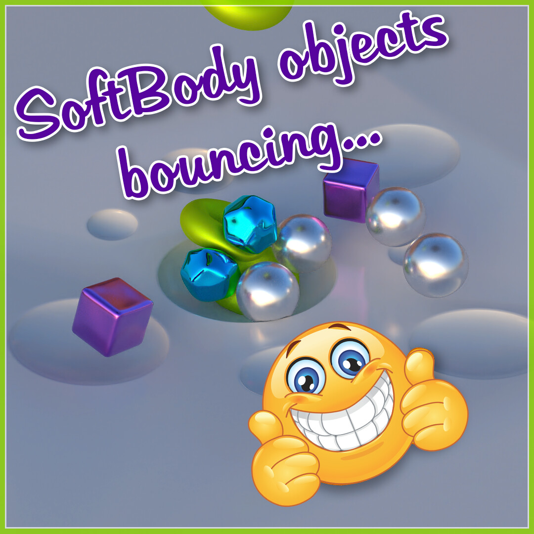 ArtStation - Fun Softbody bouncing cubes donuts and more [V2] - Houdini Vellum Simulation