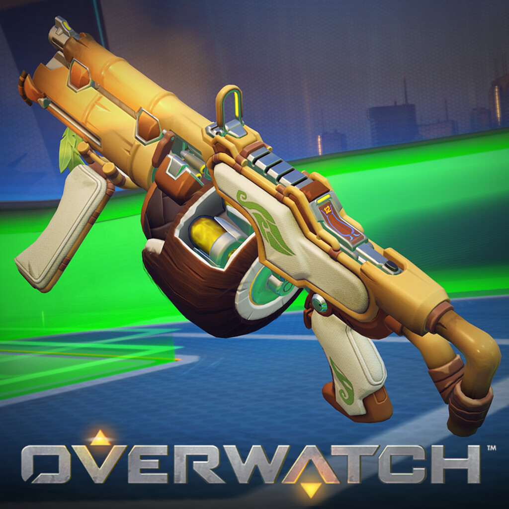 ArtStation - Overwatch Summer Games 2020 - Tropical Baptiste Weapon