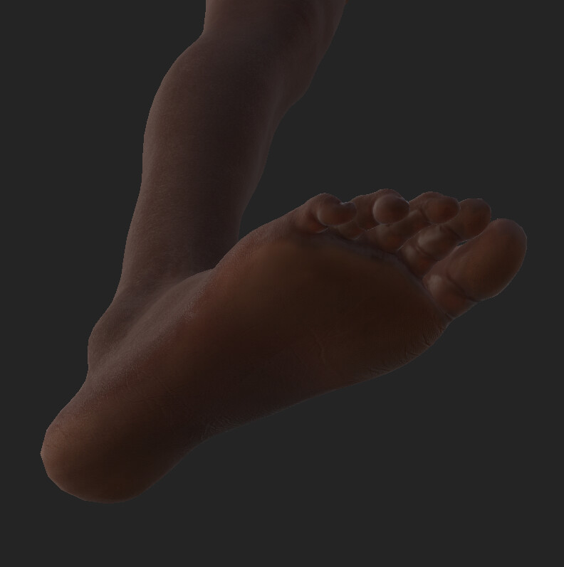 ArtStation - Realistic leg and foot sculpting