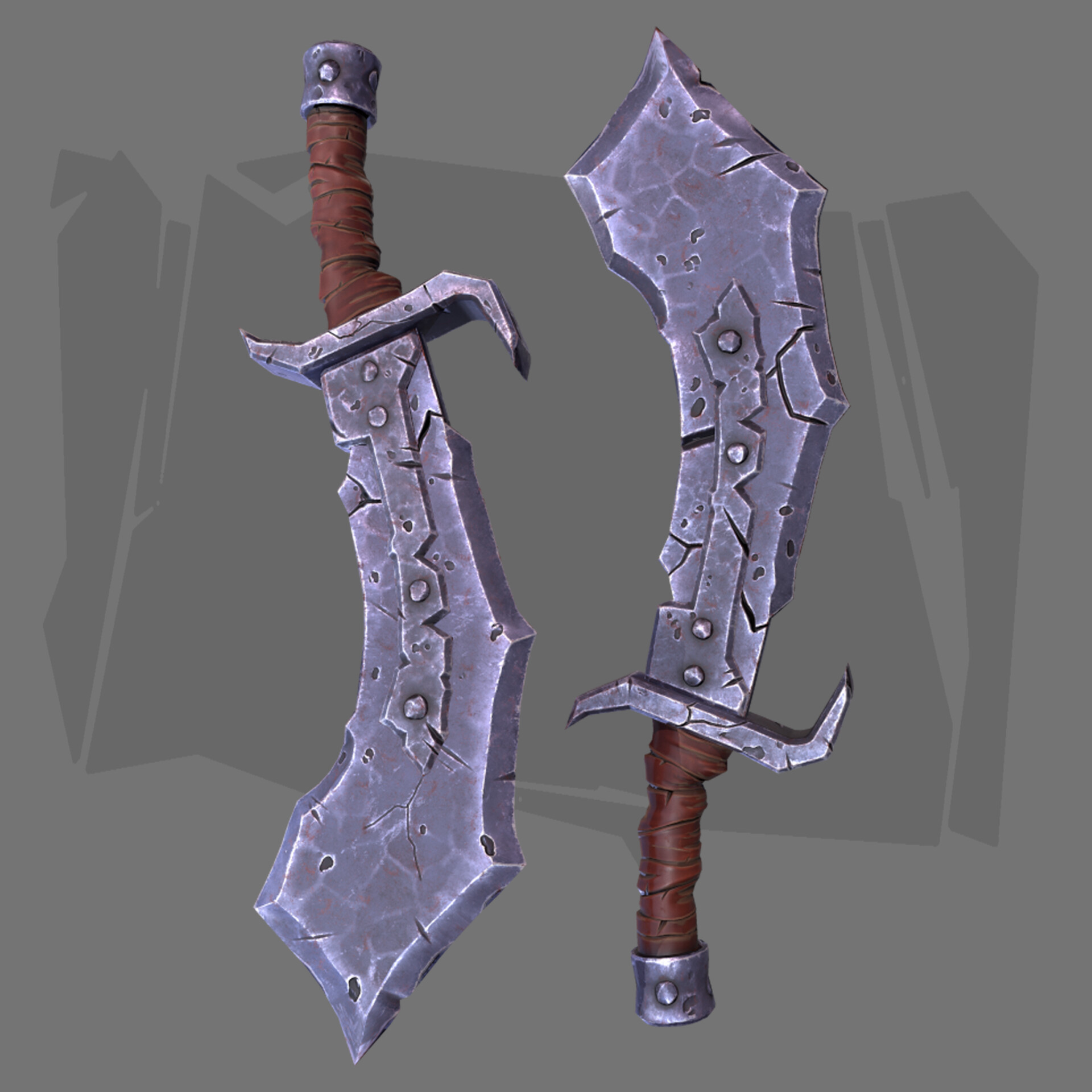 ArtStation - Stylized Ork Sword